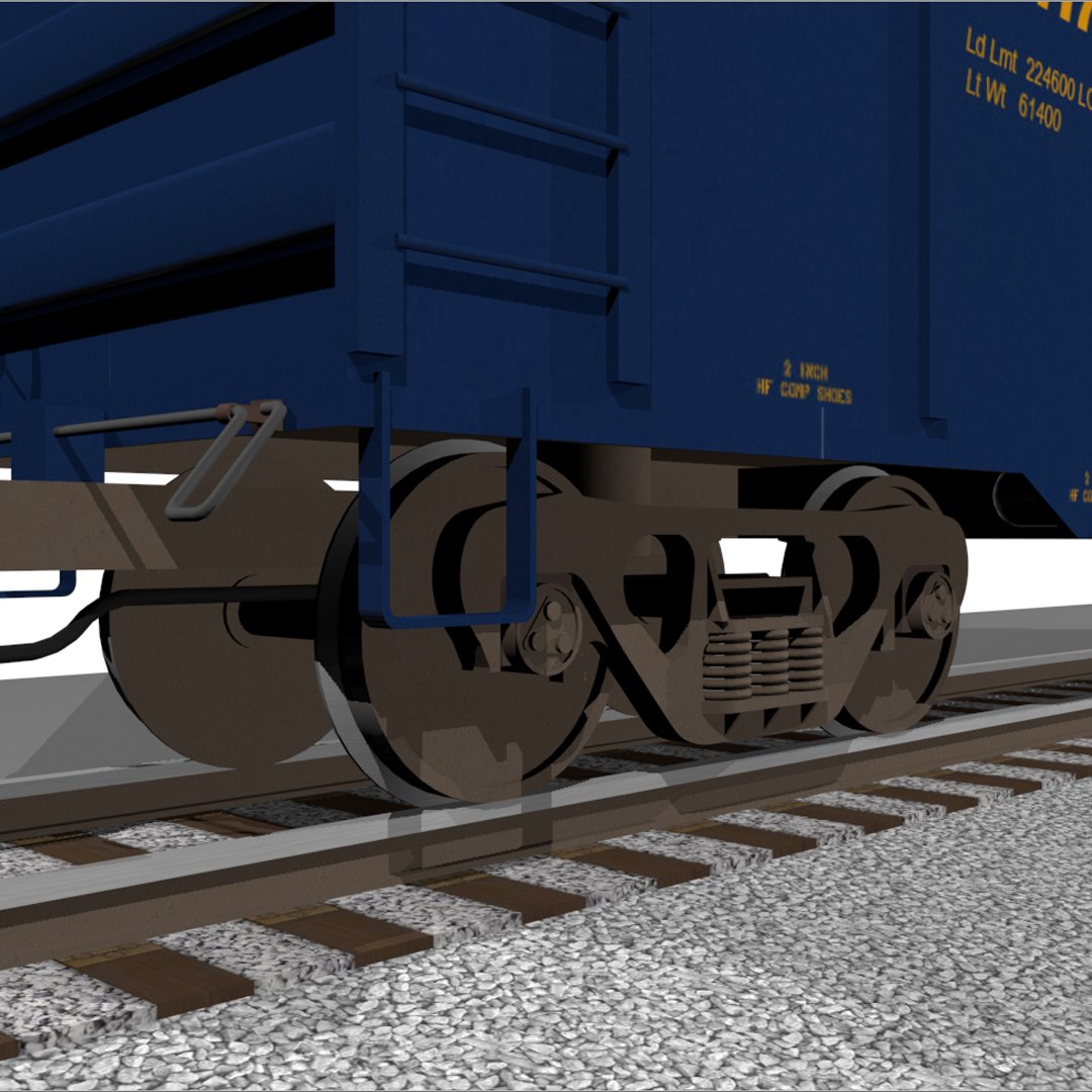 train car box 3d c4d