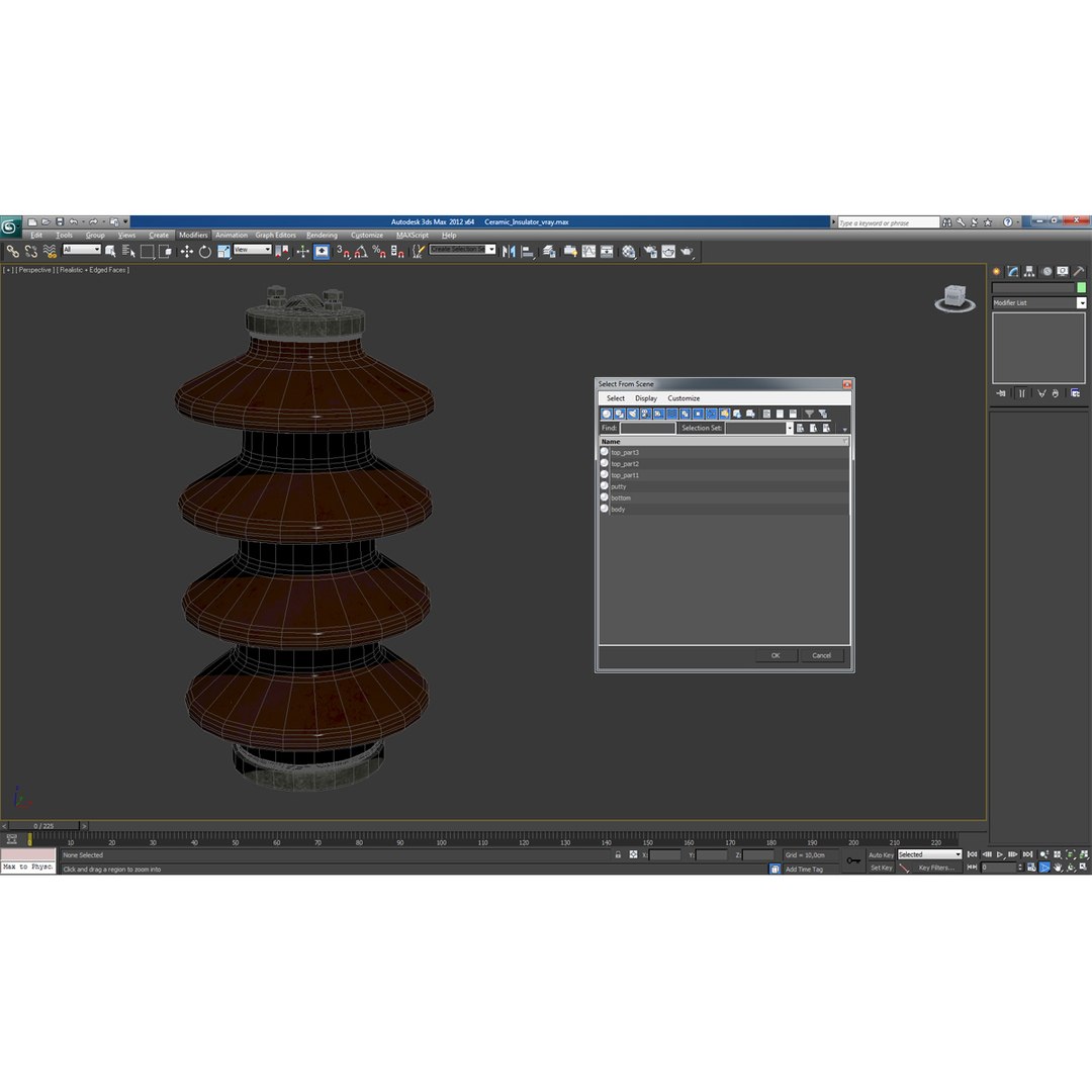 Ceramic Insulator 3d Model