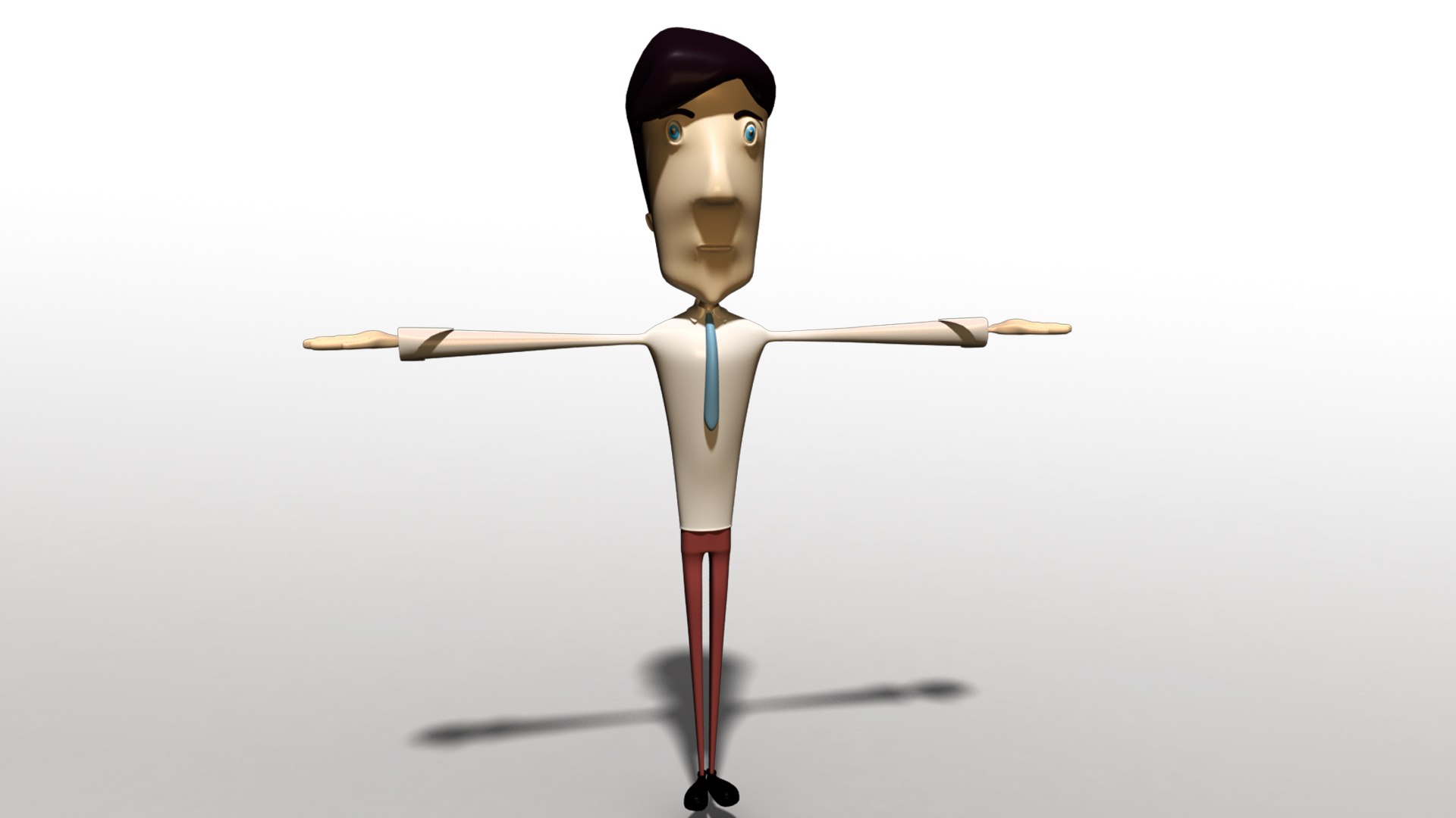3D Man Cartoon Character Model - TurboSquid 1308415