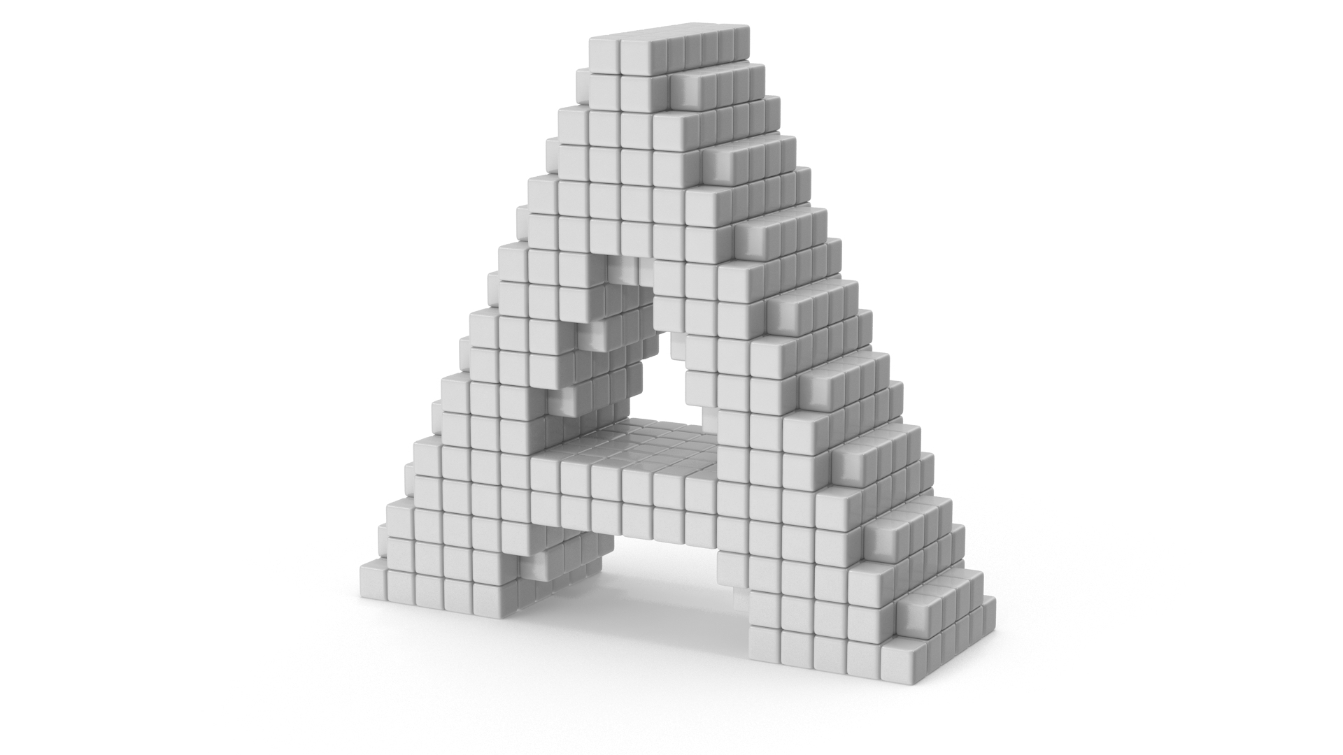 Voxel Alphabet 3D Model - TurboSquid 1829768