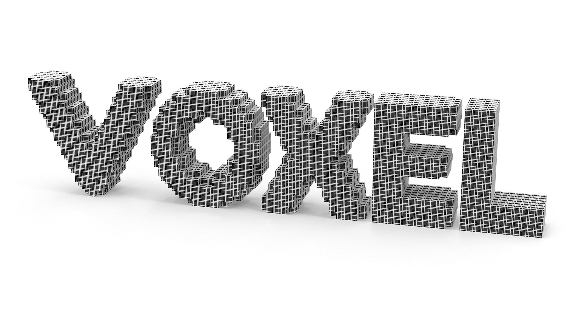Voxel Alphabet 3D Model - TurboSquid 1829768