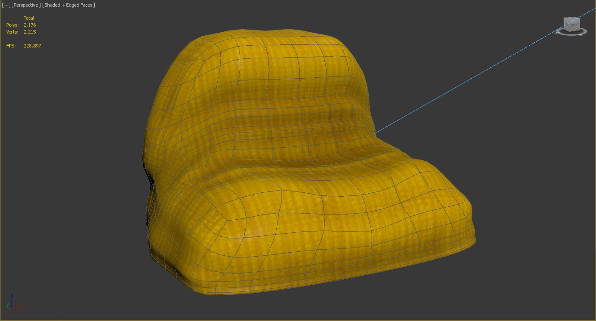 3D puff seat - TurboSquid 1368344