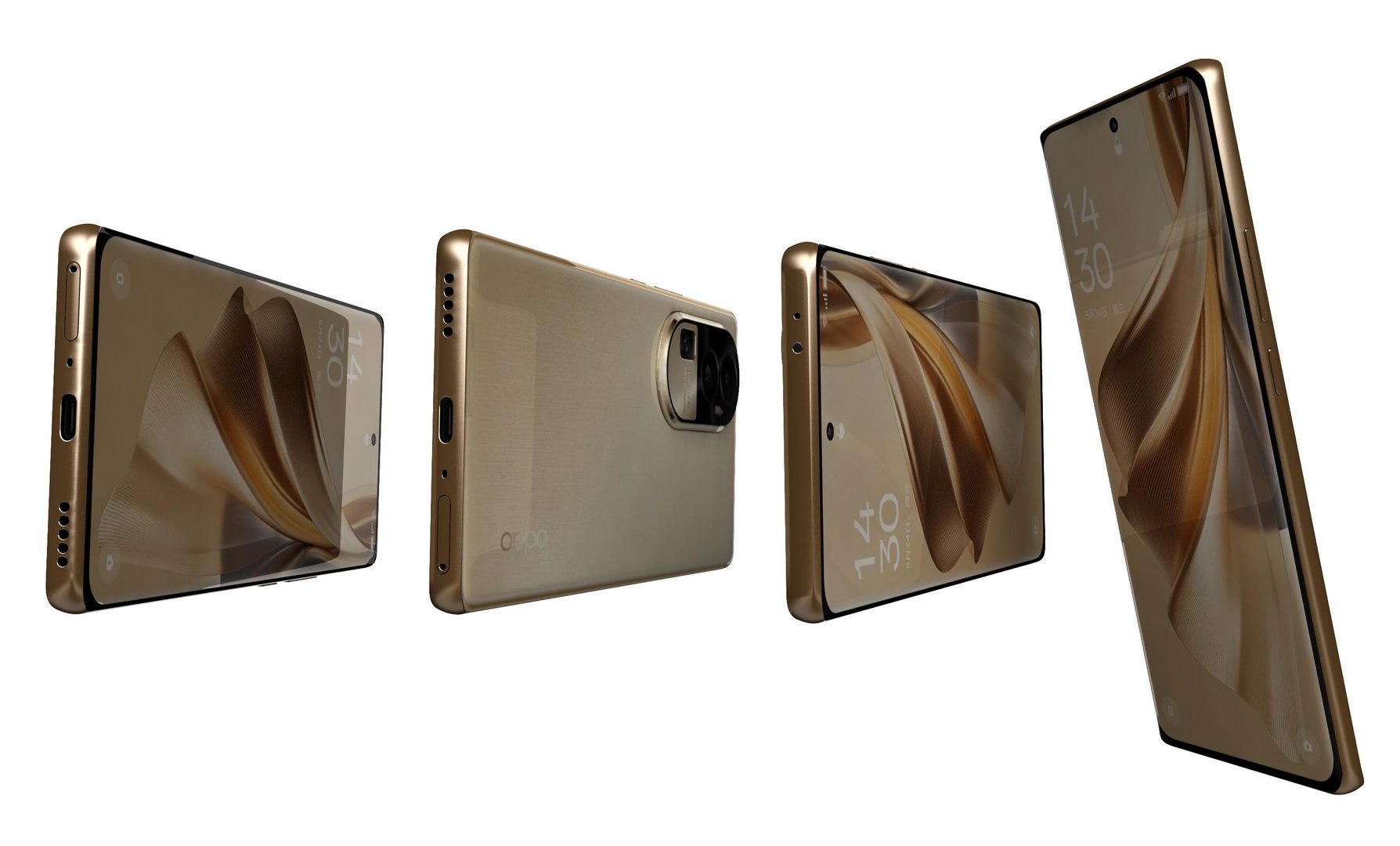 3D Model OPPO Reno10 Gold - TurboSquid 2084170