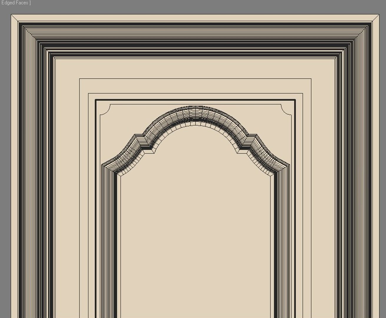 3d Classic Door Model