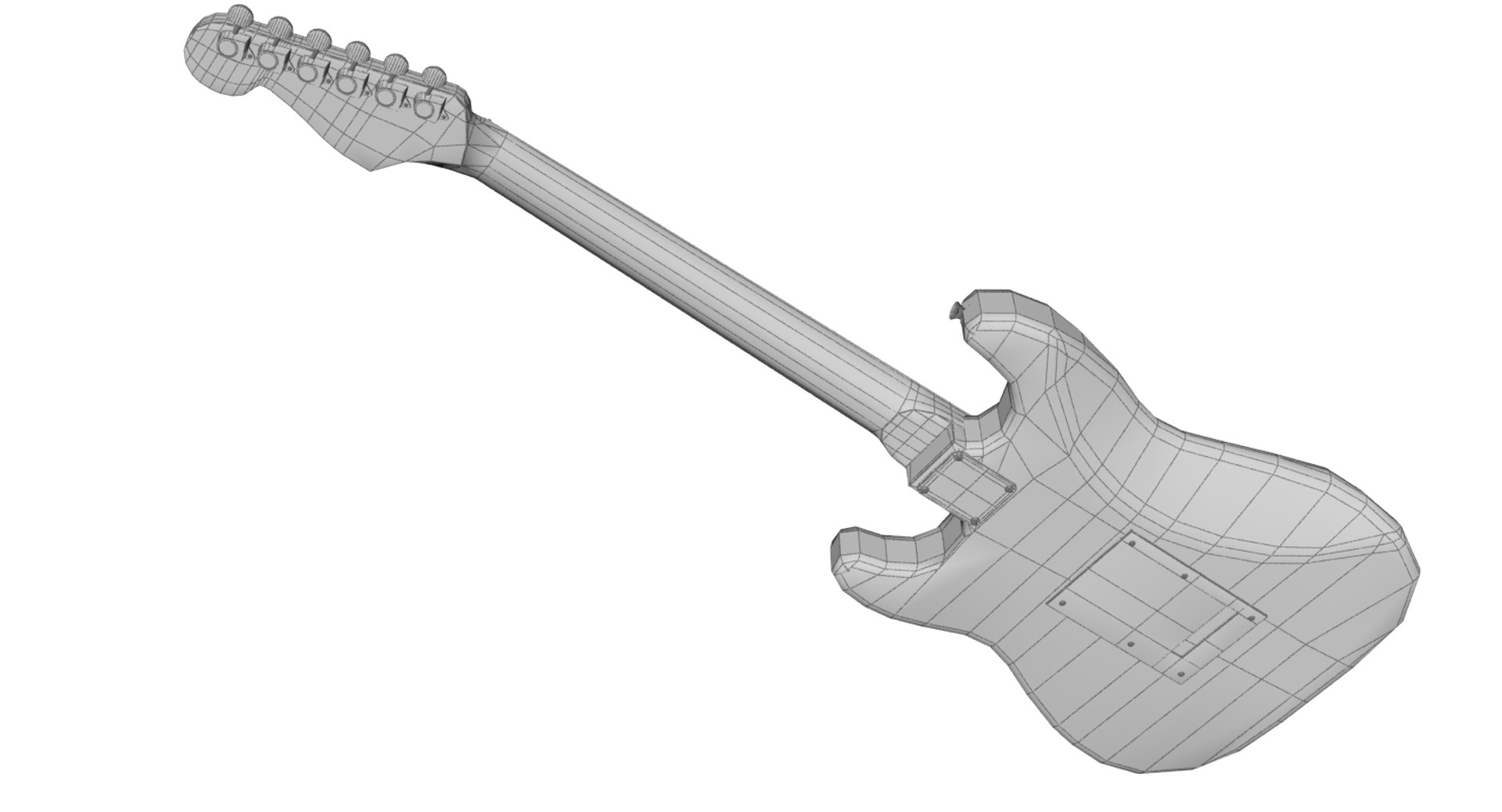 3d Model Of Fender Stratocaster Strat