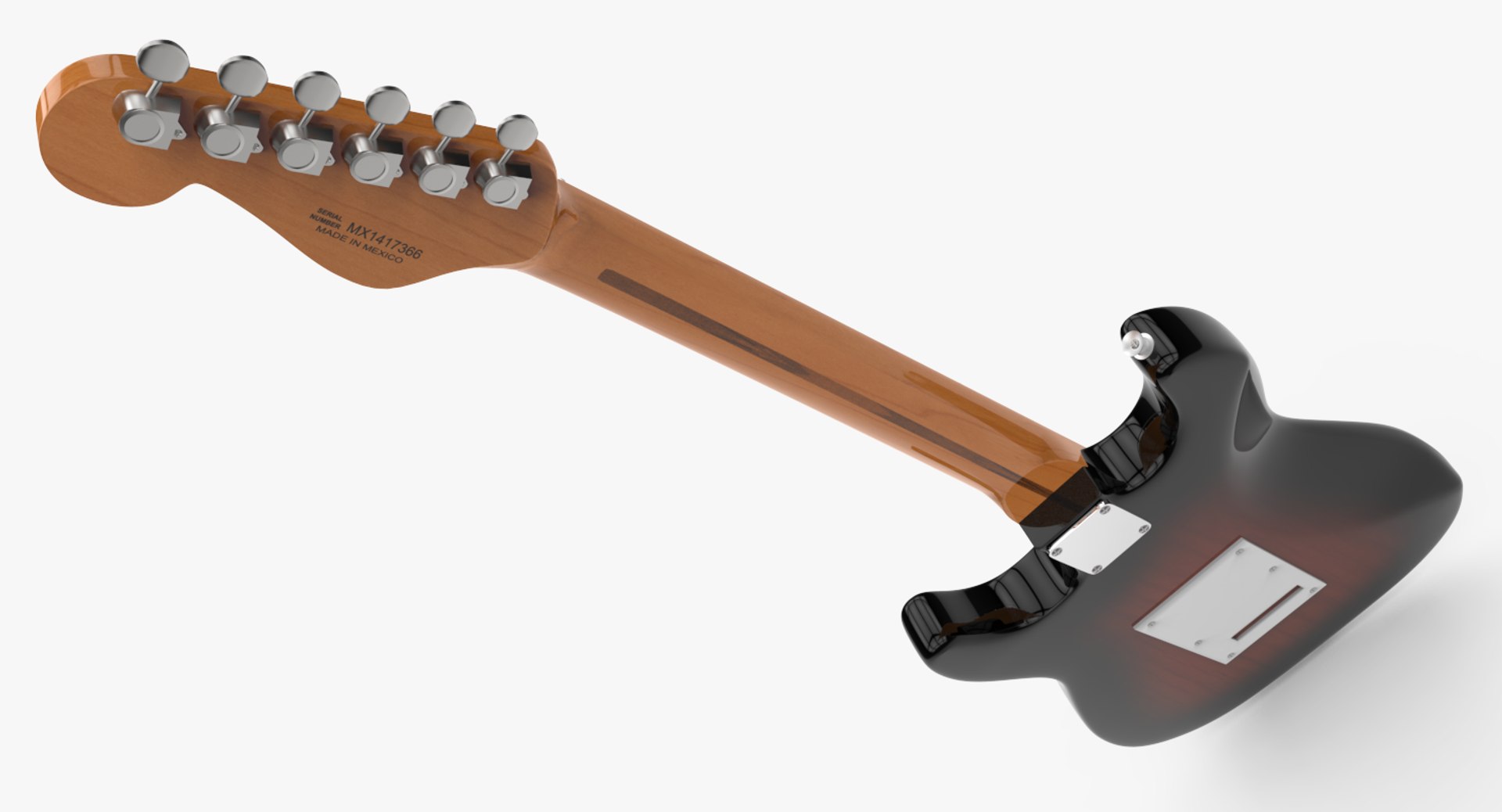 3d Model Of Fender Stratocaster Strat
