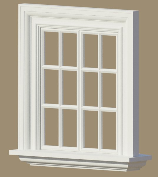 window 3d obj