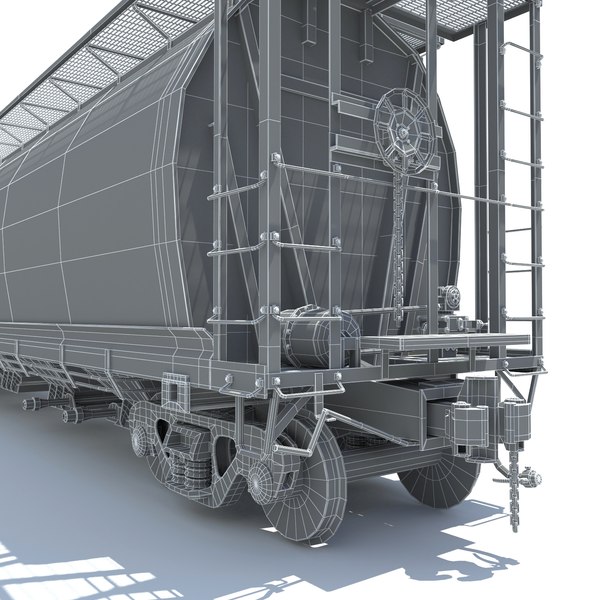 3d max cargo train locomotive cars