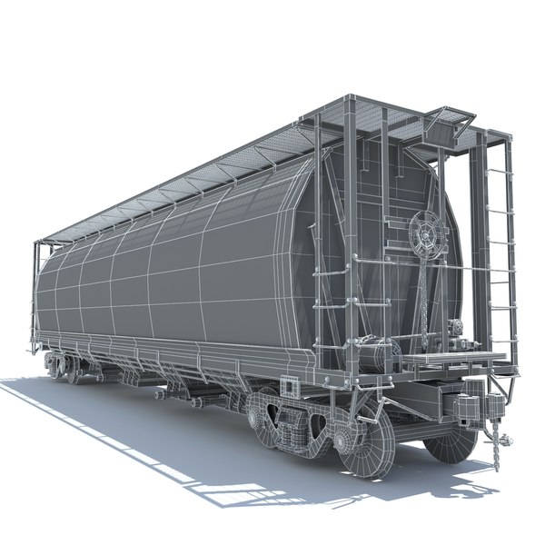 3d max cargo train locomotive cars