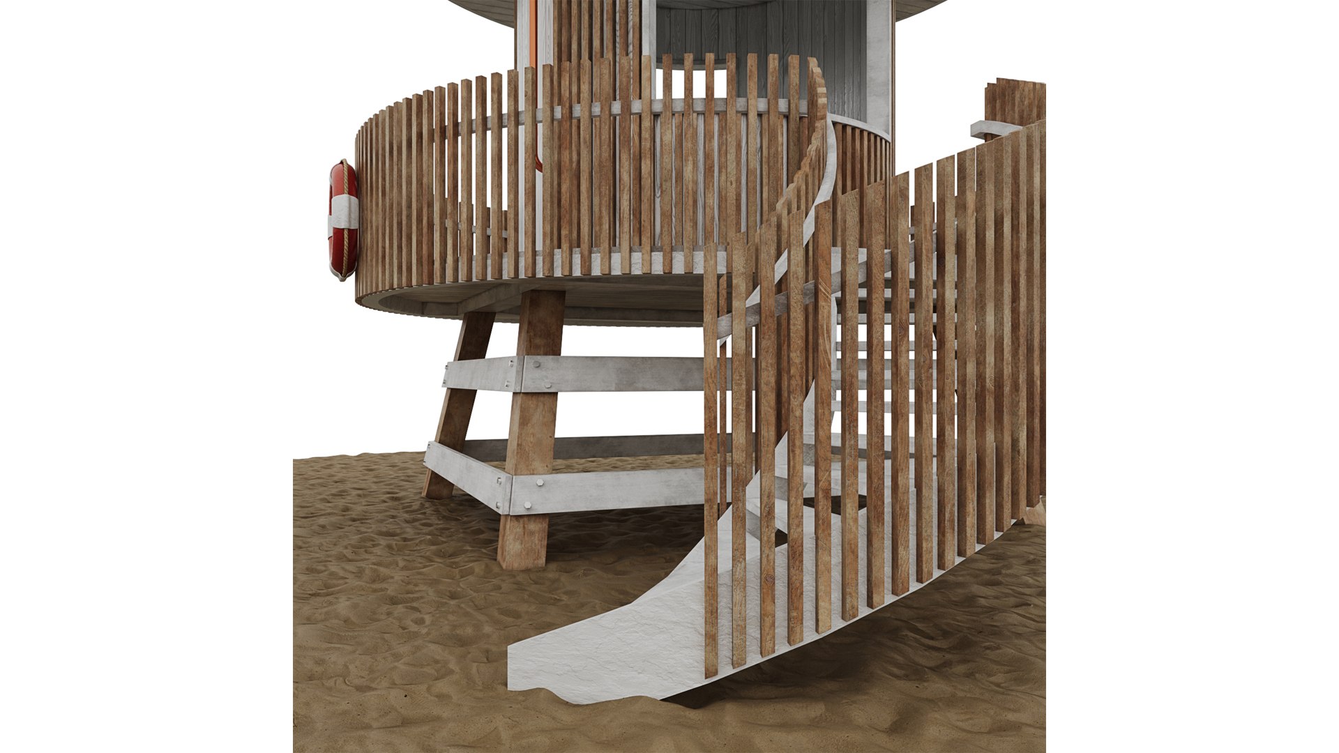 3D Rescue Tower 2 - TurboSquid 2125457