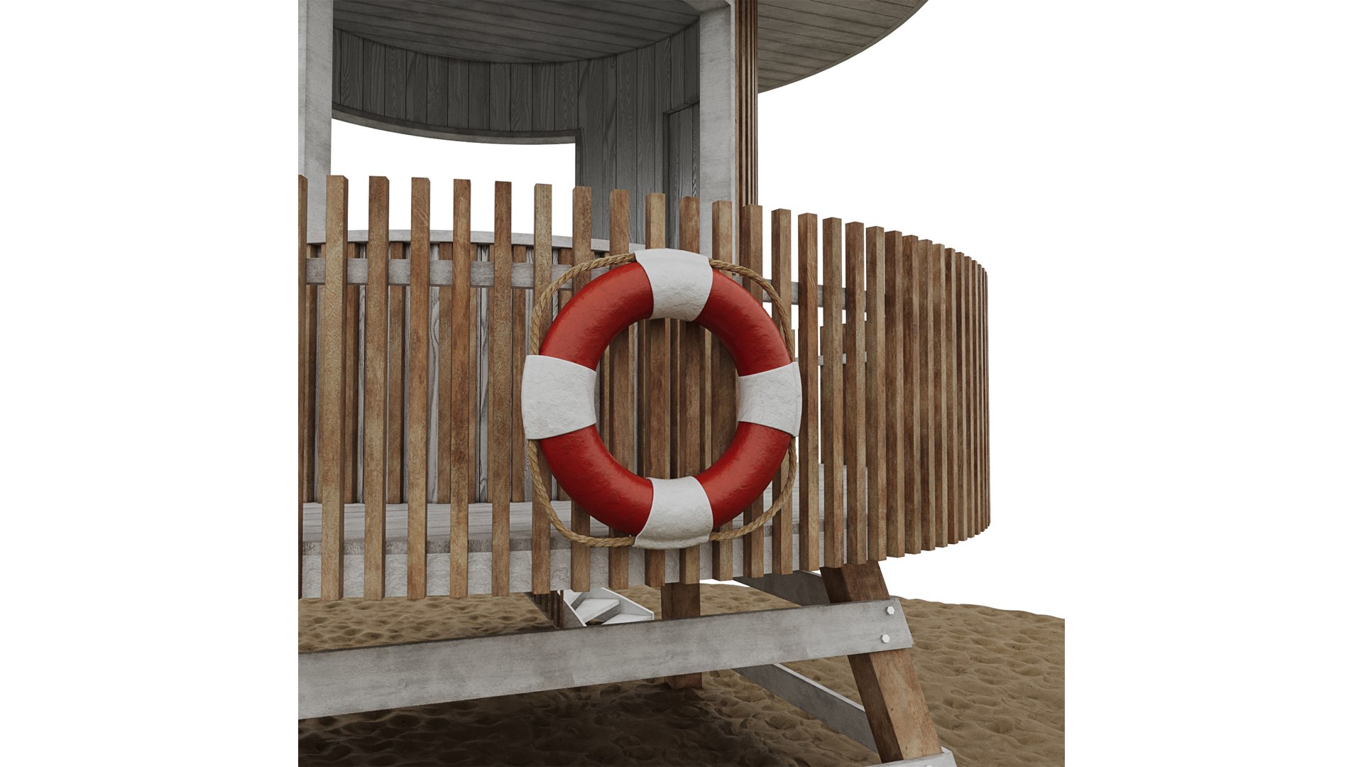 3D Rescue Tower 2 - TurboSquid 2125457