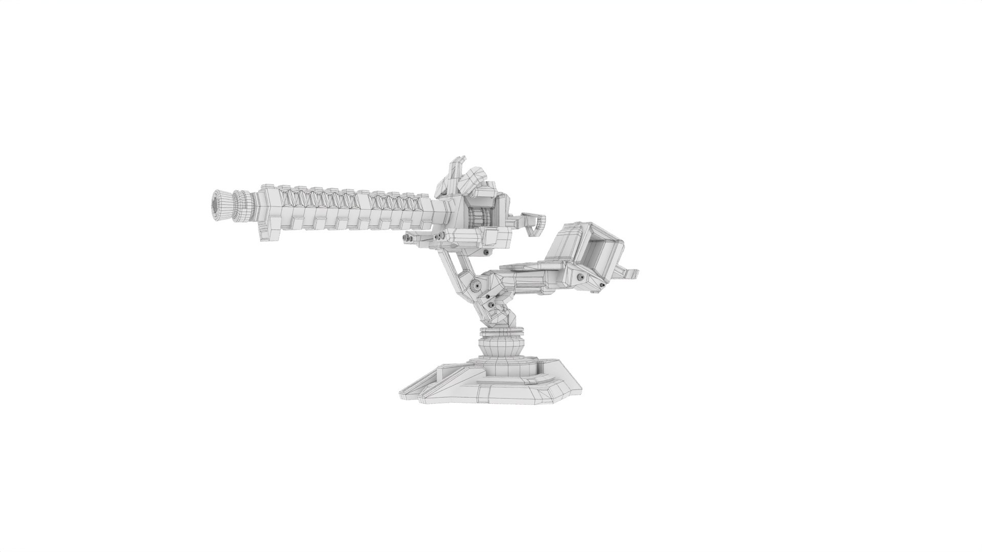 3D Sniper Turret 1 Model - TurboSquid 2279652