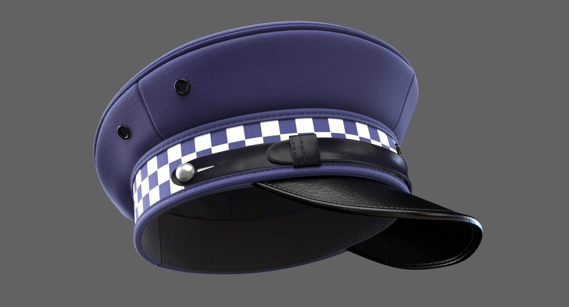 Police Hat 3D Model - TurboSquid 1410791