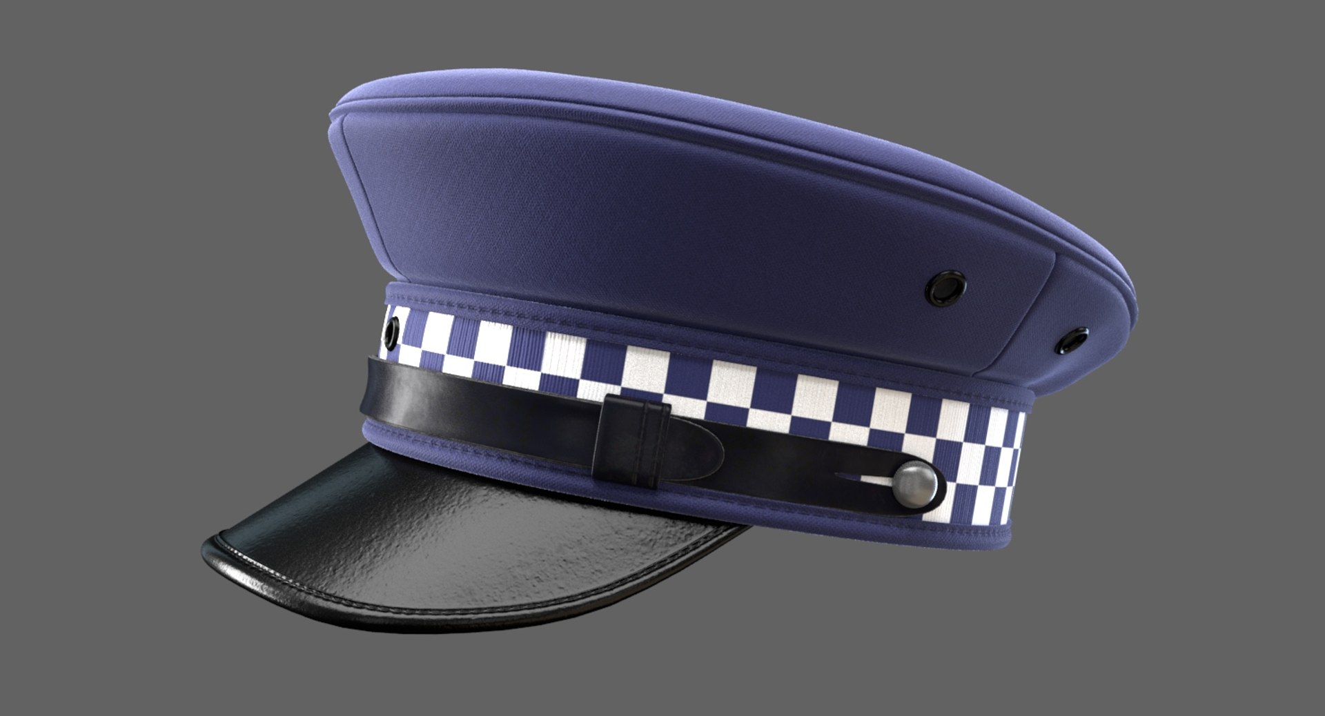 Police Hat 3D Model - TurboSquid 1410791