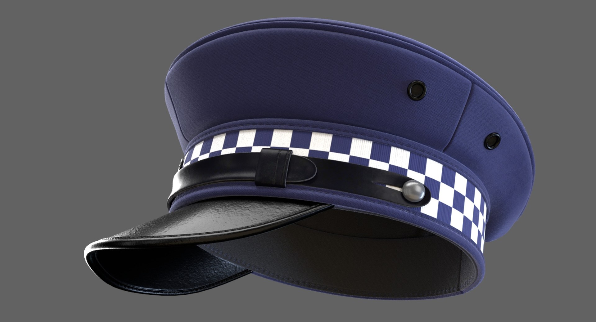 Police Hat 3D Model - TurboSquid 1410791
