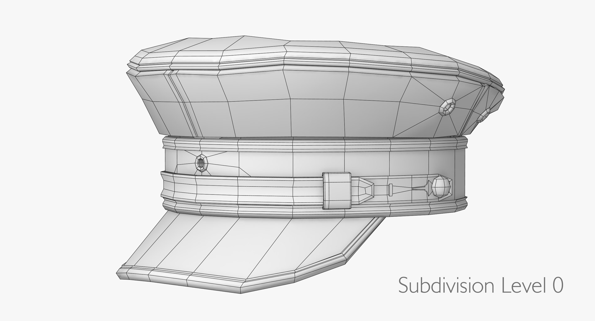 Police Hat 3D Model - TurboSquid 1410791
