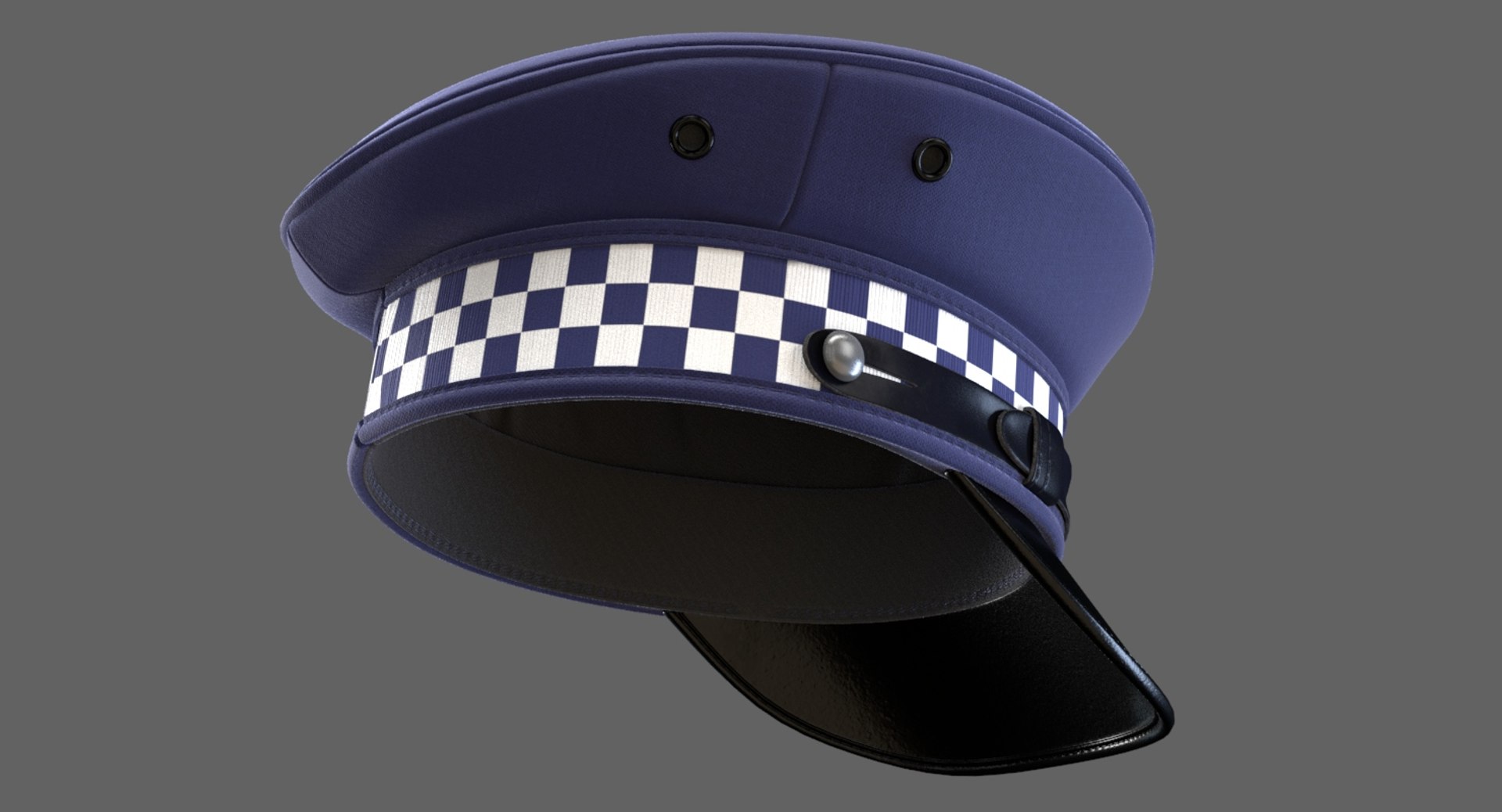 Police Hat 3D Model - TurboSquid 1410791