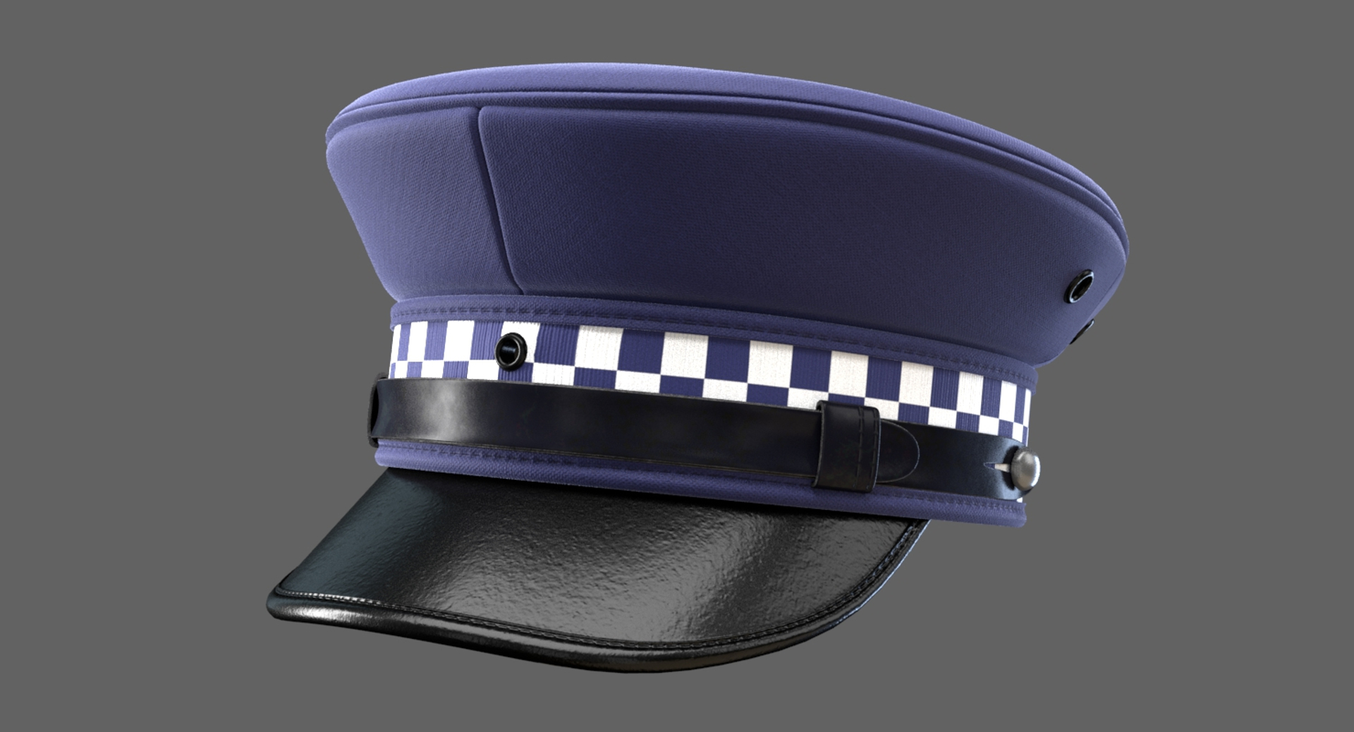Police Hat 3D Model - TurboSquid 1410791