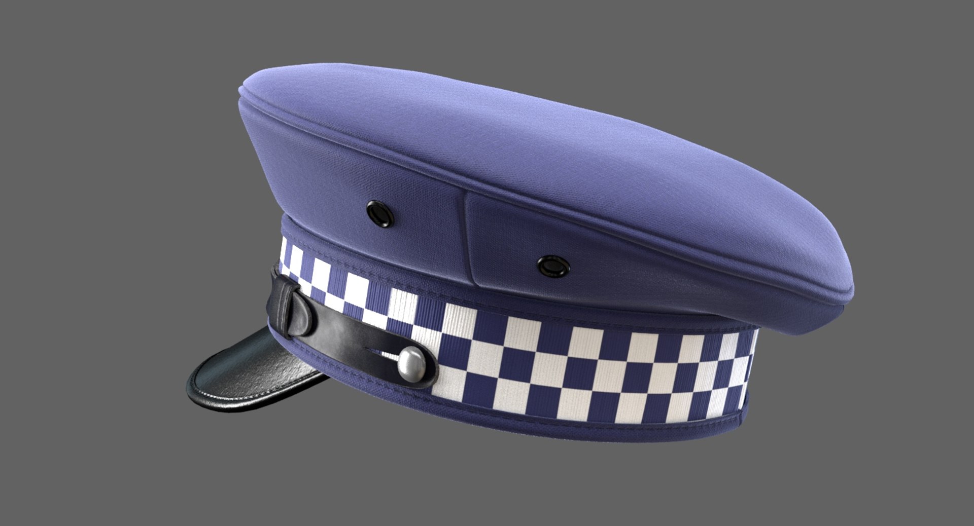Police Hat 3D Model - TurboSquid 1410791