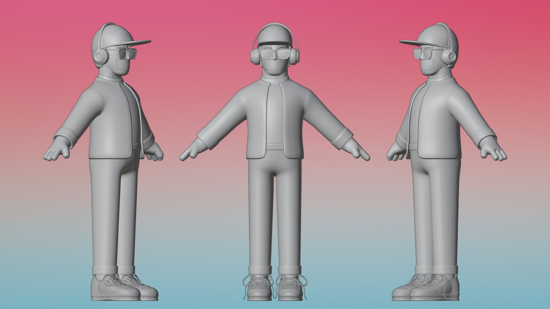 Minimal People Man Character 1003 3D Model - TurboSquid 2101356