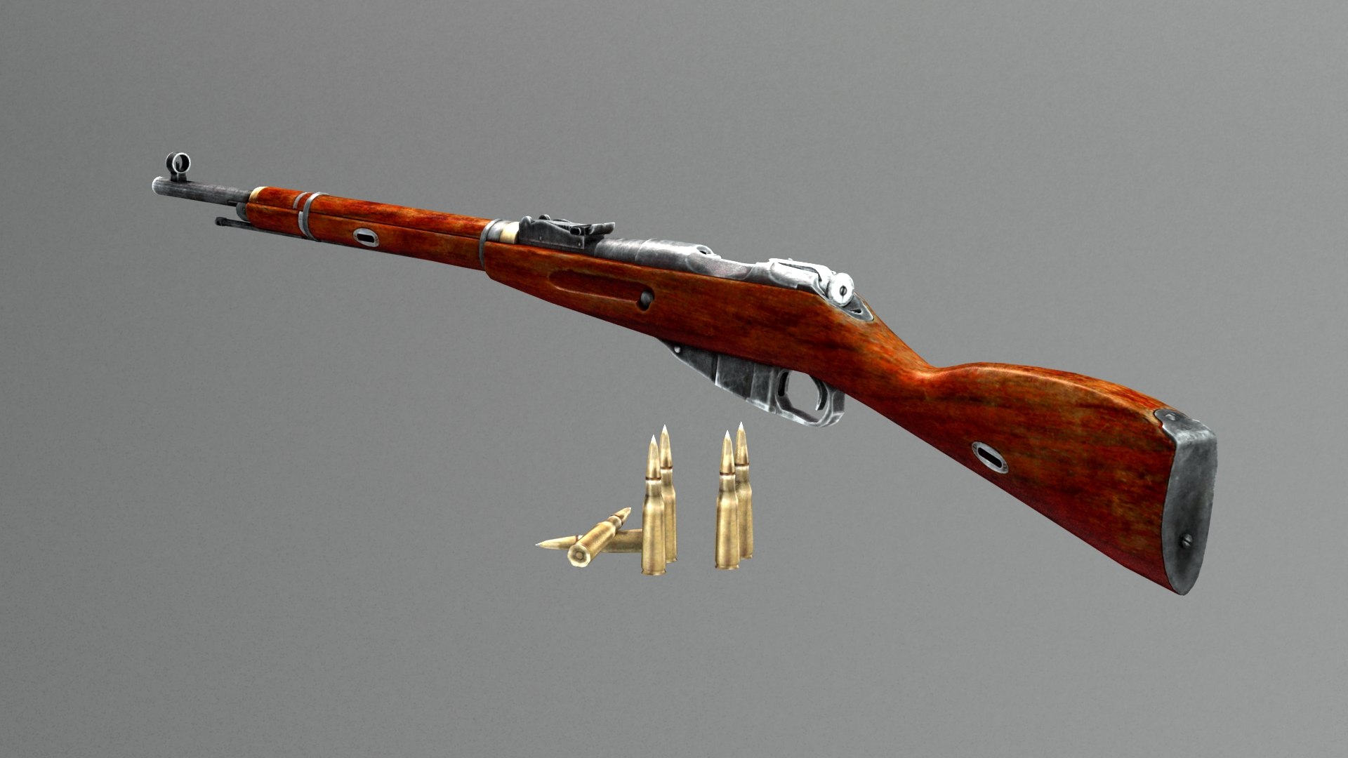 3D Mosin Nagant Weapon Rifle Gun Classic Military - TurboSquid 2226379
