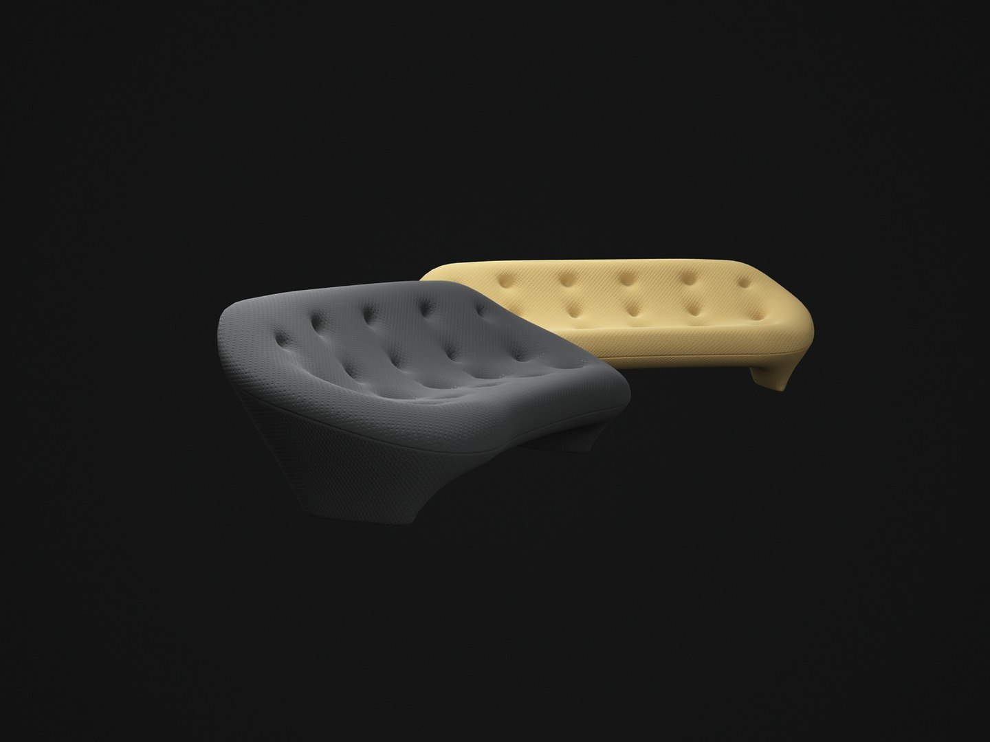 Ploum-sofa 3d Model