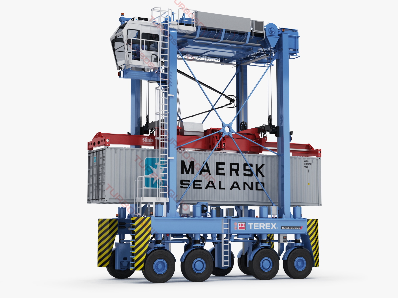 straddle carrier terex noell 3ds