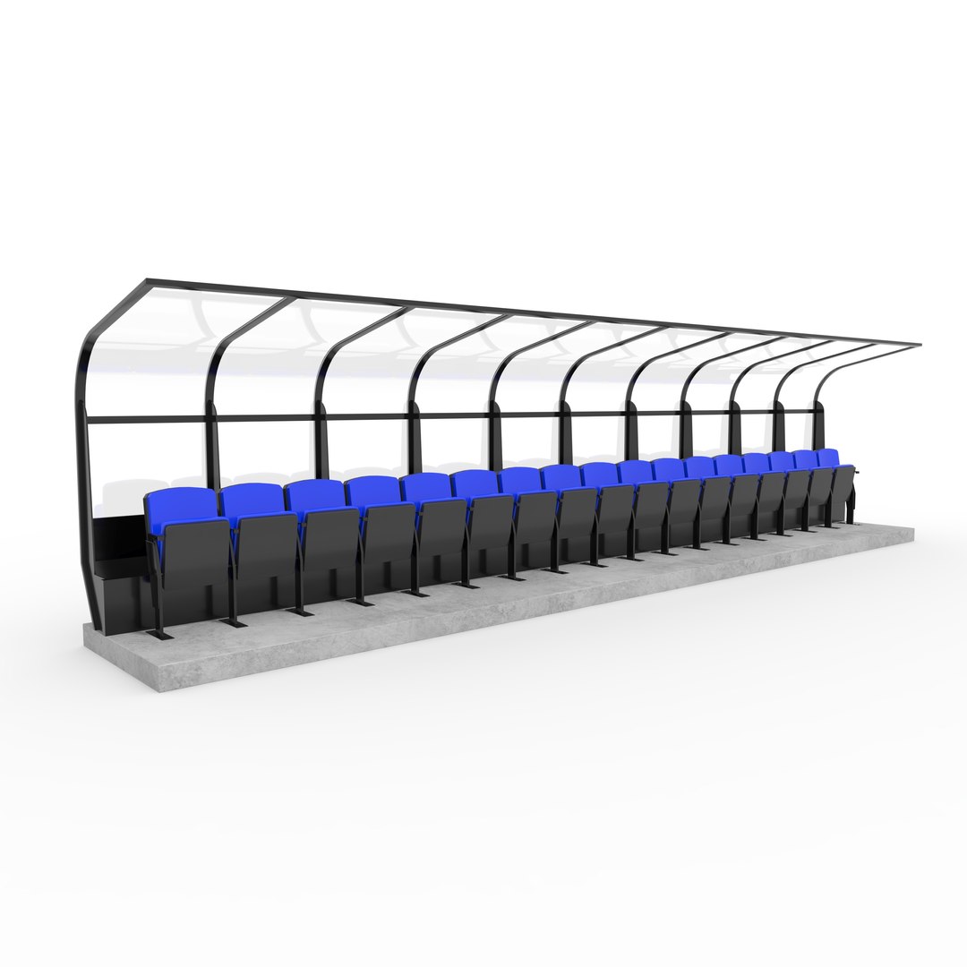 3D Soccer Bench 04 - TurboSquid 2365519