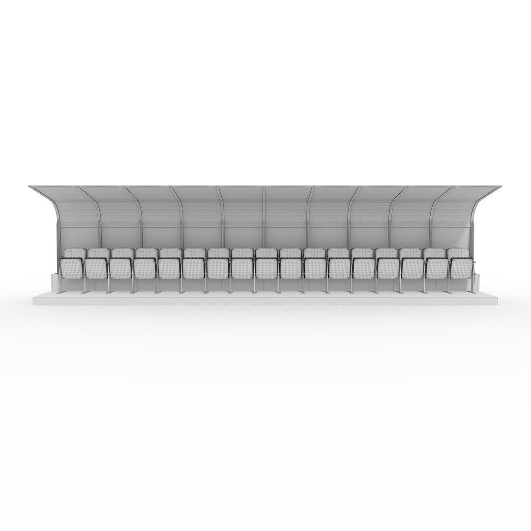 3D Soccer Bench 04 - TurboSquid 2365519