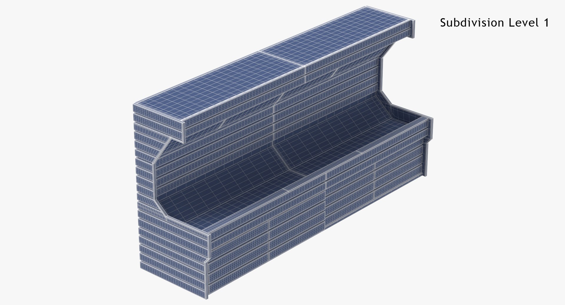 Wooden Grocery Unit Fruits 3D - TurboSquid 1652241