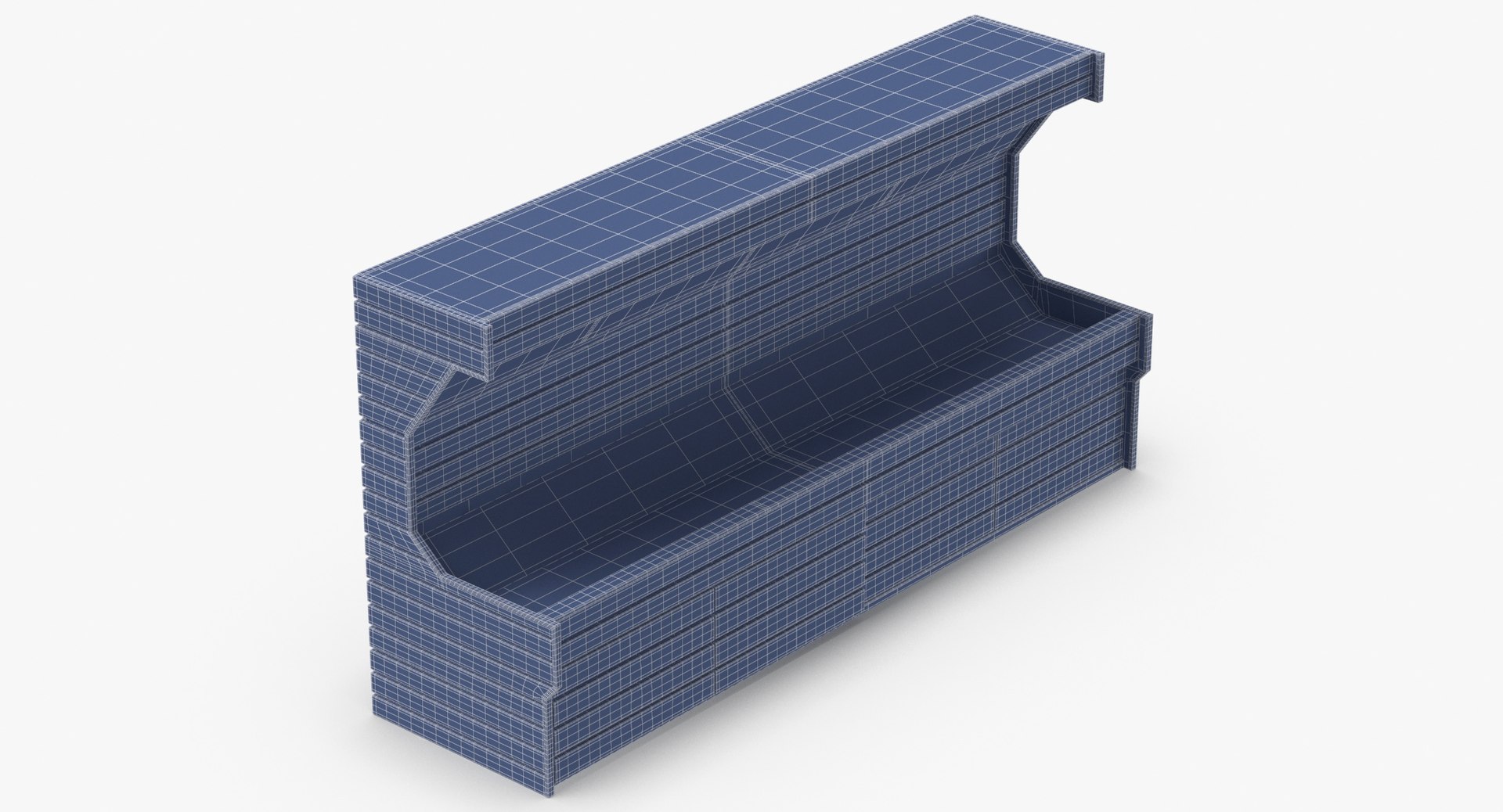 Wooden Grocery Unit Fruits 3D - TurboSquid 1652241