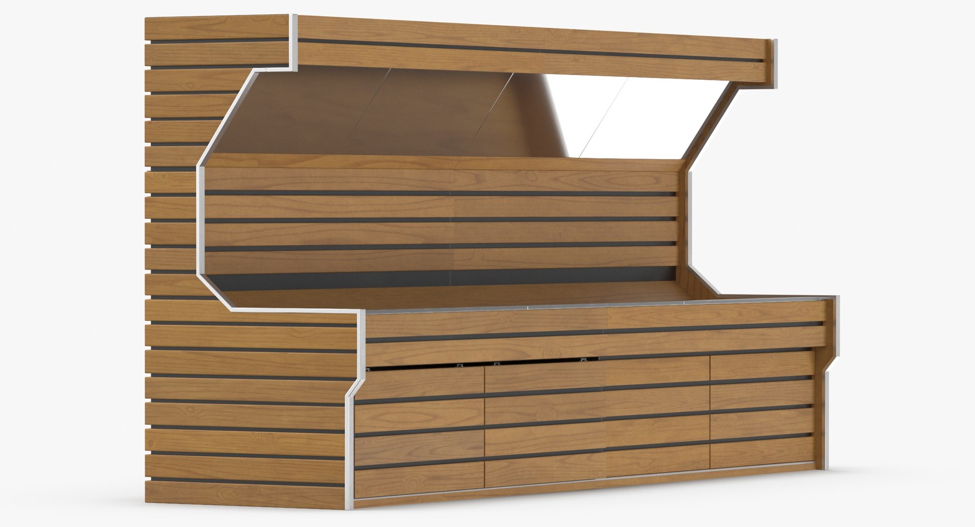 Wooden Grocery Unit Fruits 3D - TurboSquid 1652241