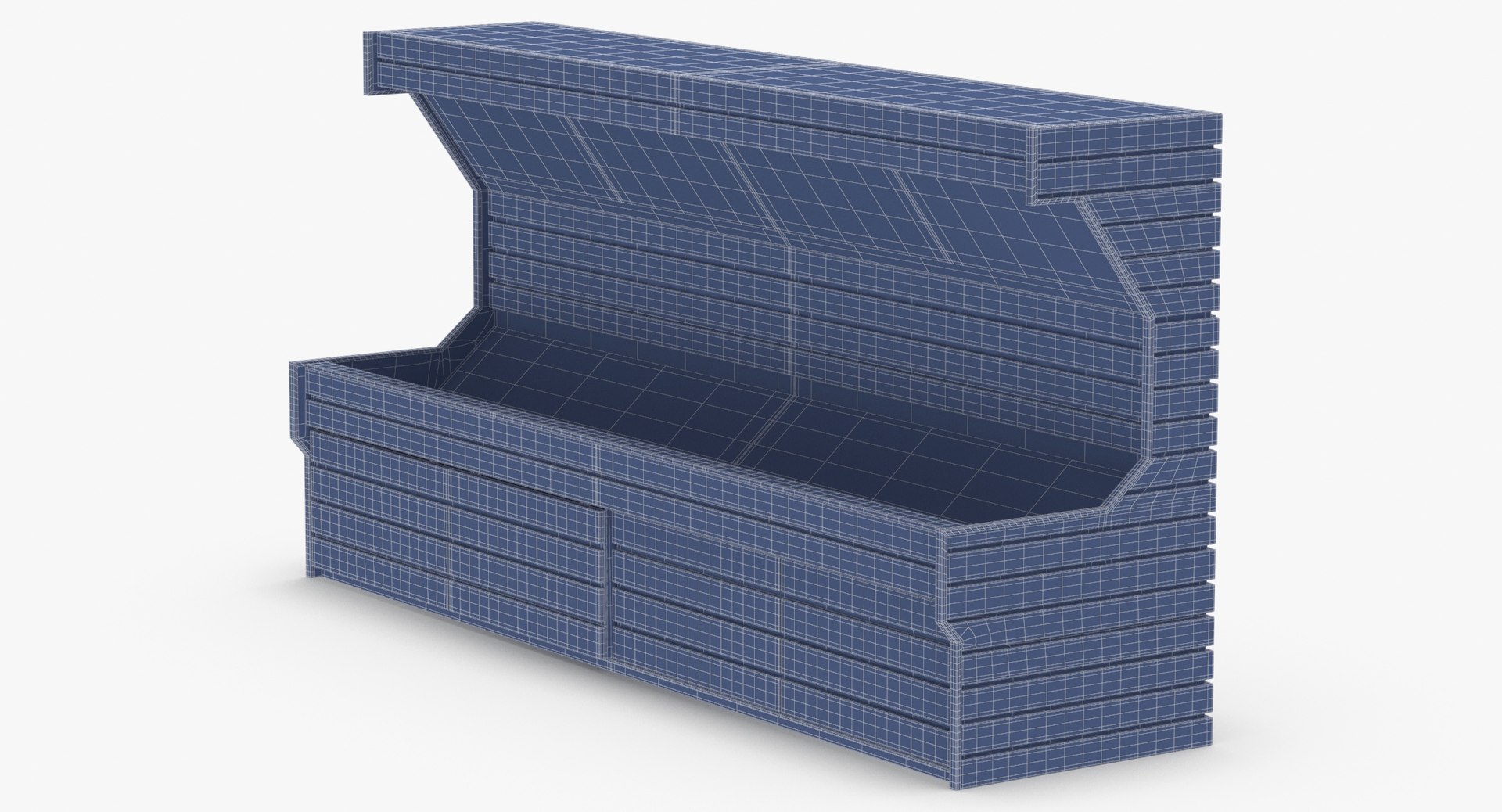 Wooden Grocery Unit Fruits 3D - TurboSquid 1652241