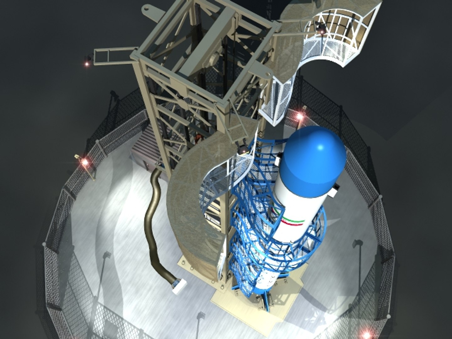 3d Iranian Safir Rocket Iran