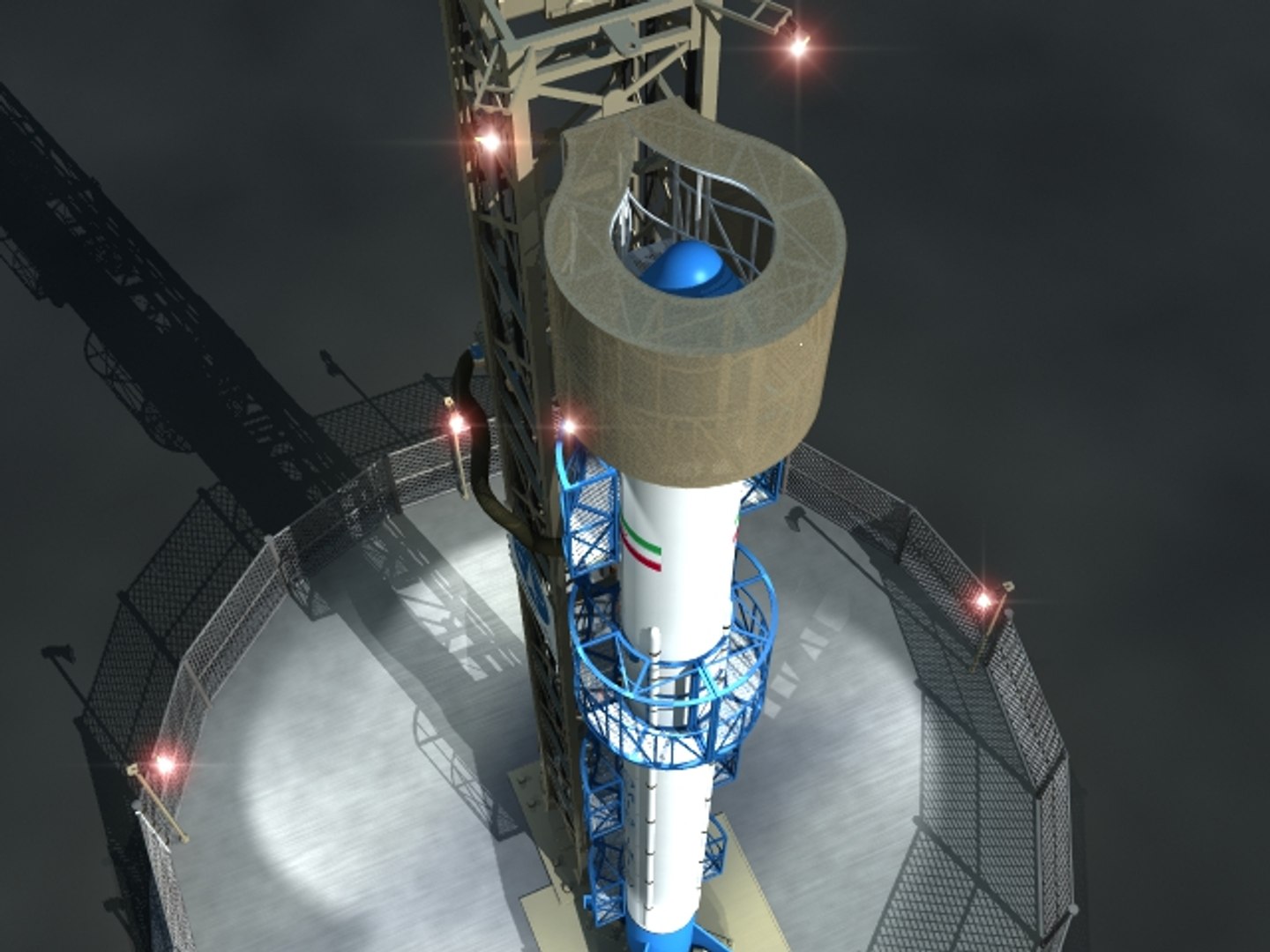 3d Iranian Safir Rocket Iran