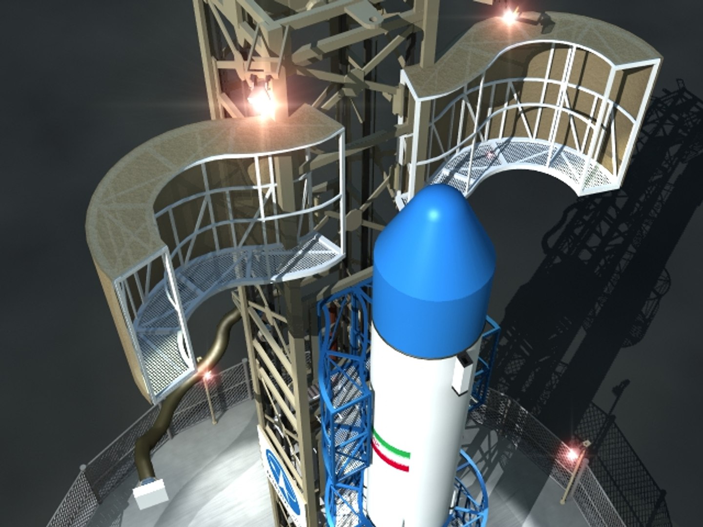 3d Iranian Safir Rocket Iran