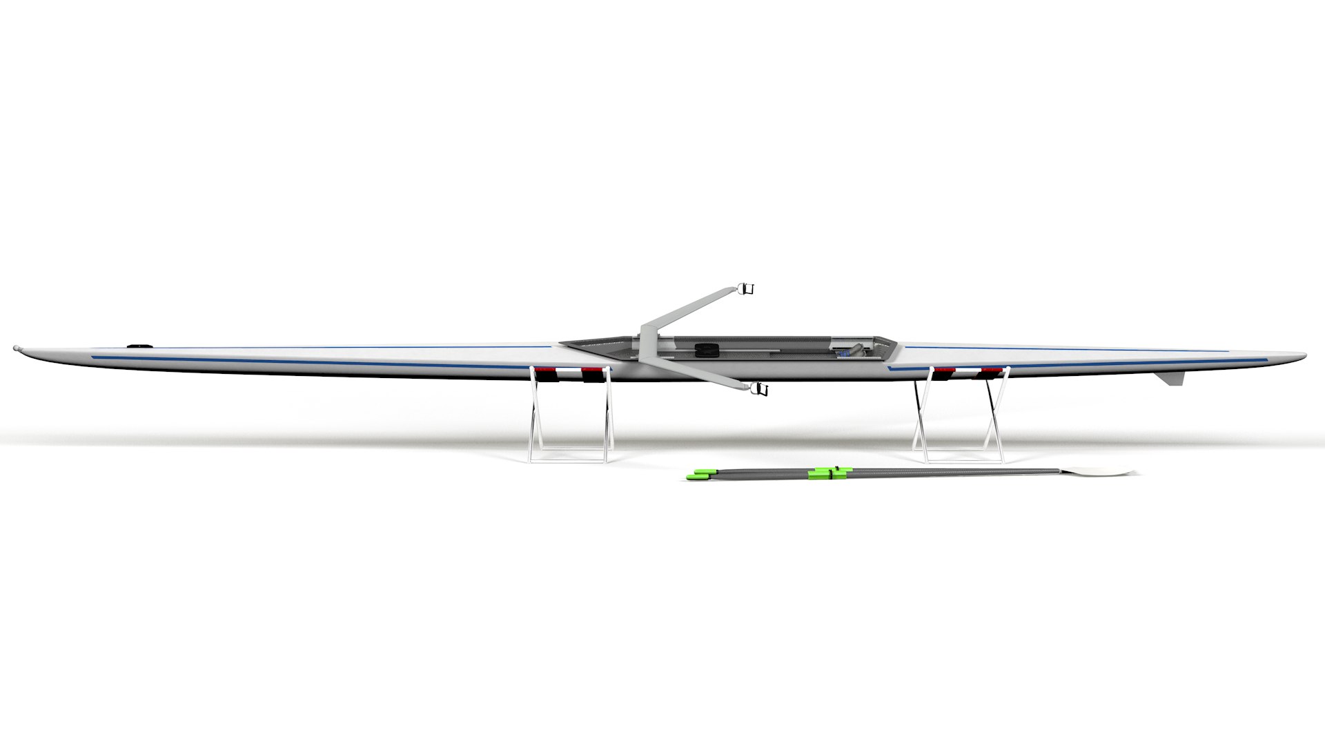 3D Single Scull rowing boat - TurboSquid 1873990