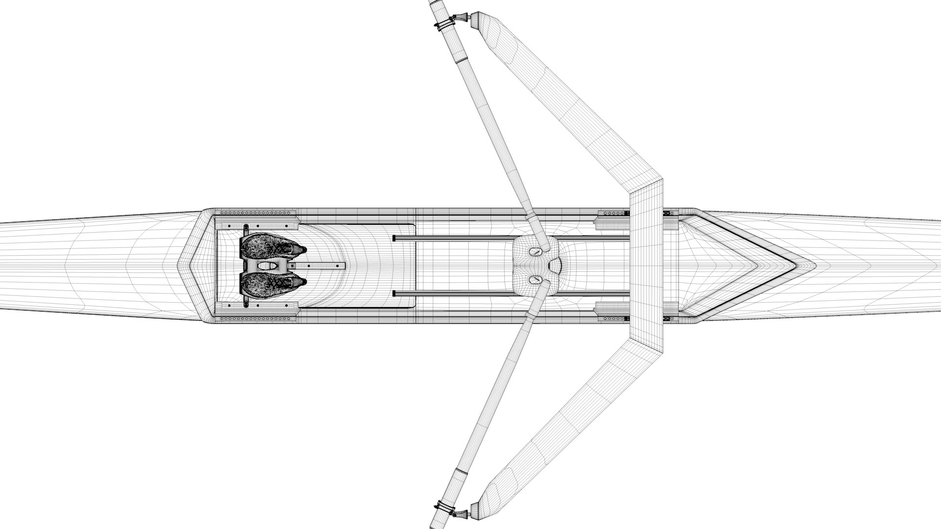 3D Single Scull Rowing Boat - TurboSquid 1873990