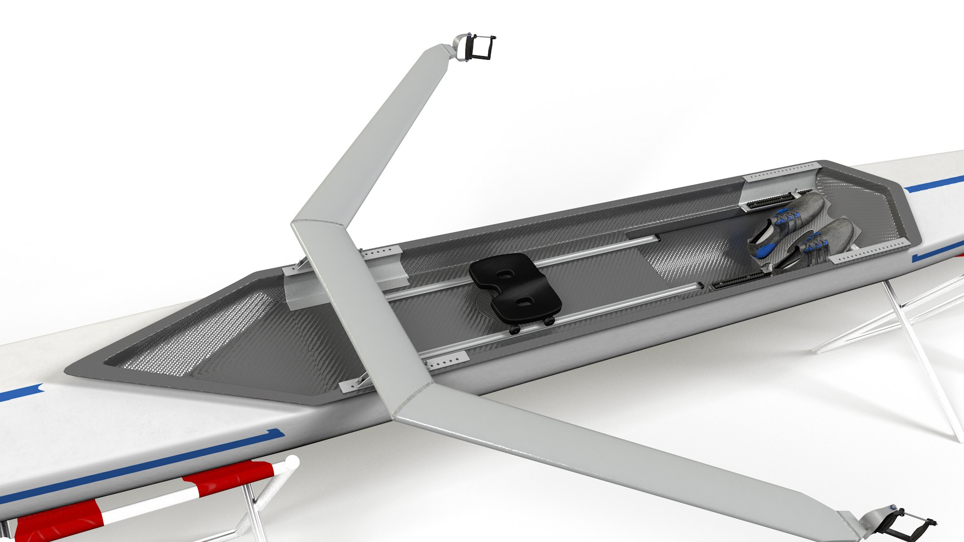 3D Single Scull Rowing Boat - TurboSquid 1873990