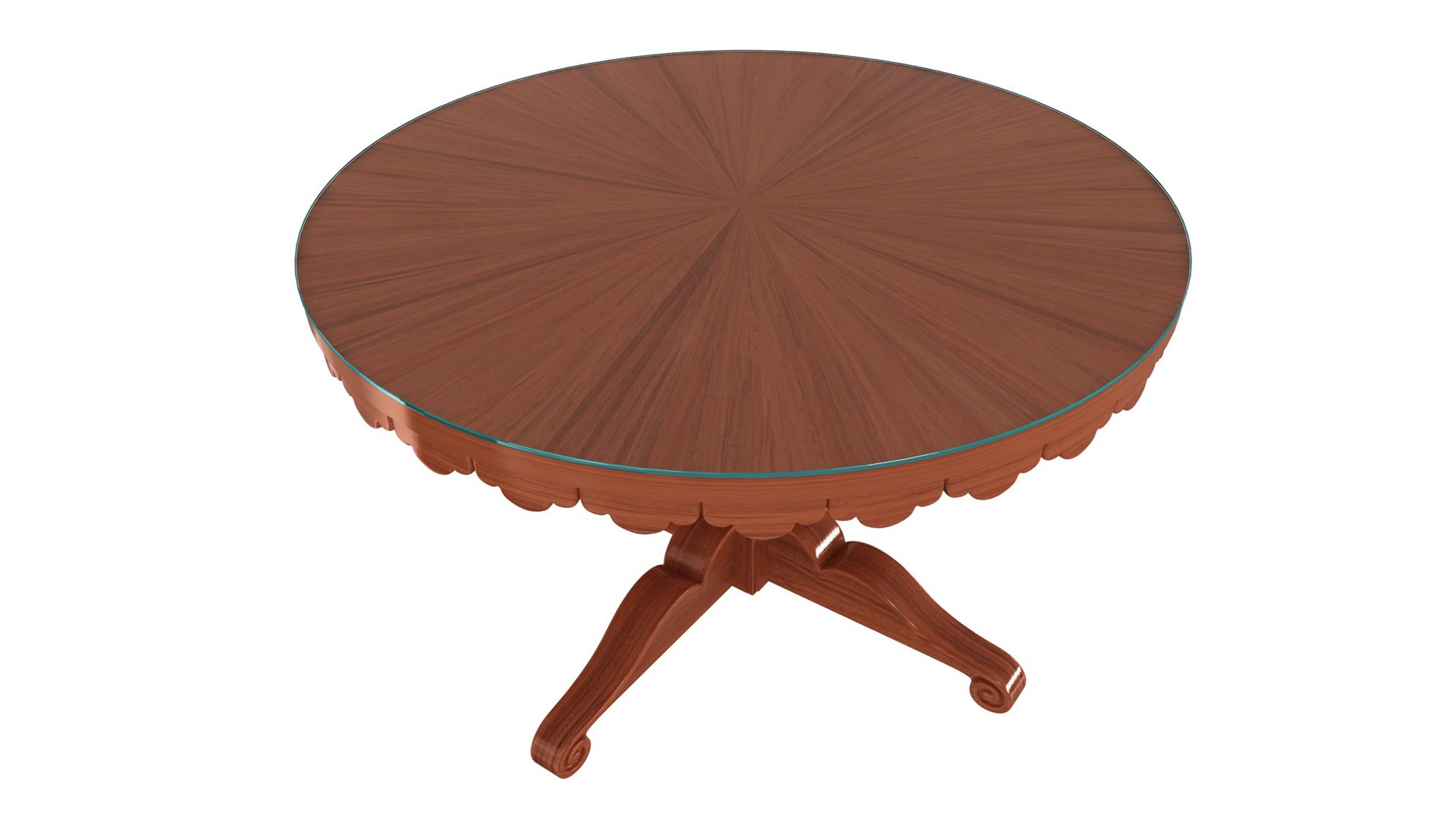 3D Custom Made Classic Round Dining Table Model - TurboSquid 2042350