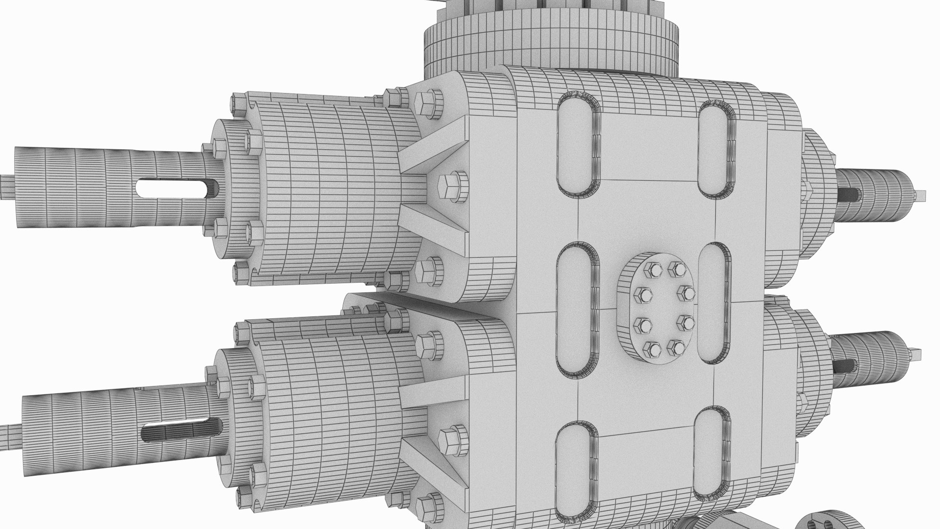 3D Model Oil Equipment - Drilling WellHead 3D Model - TurboSquid 2092135