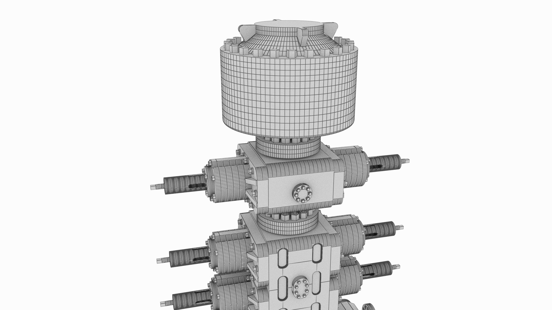 3D Model Oil Equipment - Drilling WellHead 3D Model - TurboSquid 2092135