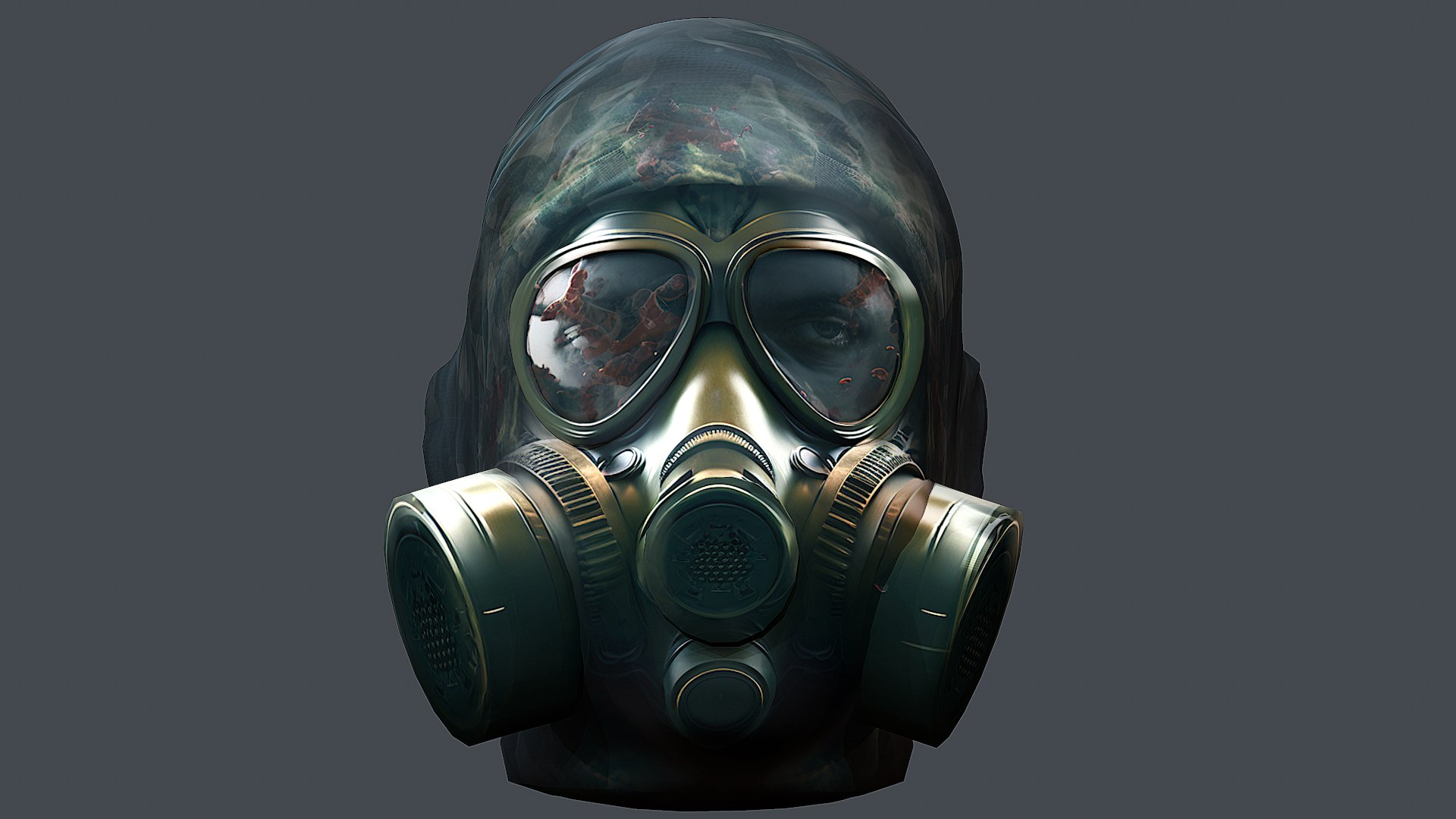 3D Gas mask helmet scifi futuristic protection safety - TurboSquid 2043974