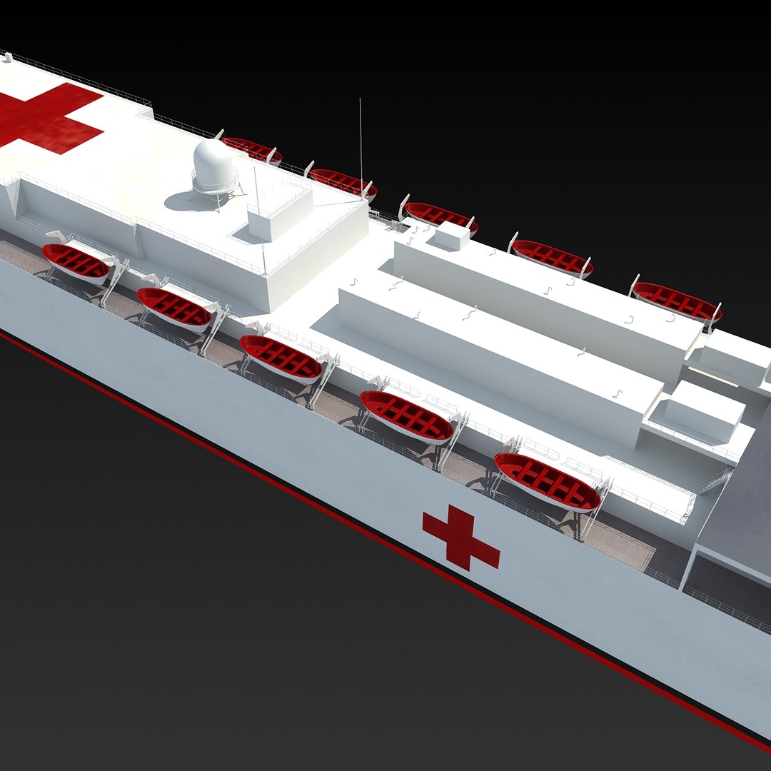 3d Model Usns Comfort T-ah-20 Hospital