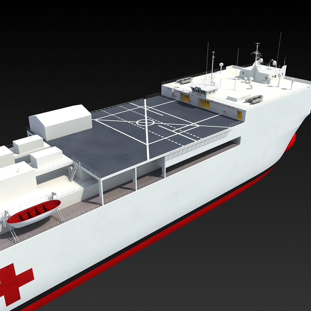 3d Model Usns Comfort T-ah-20 Hospital