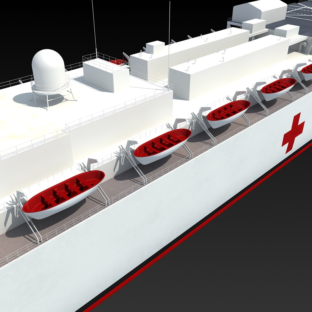 3d Model Usns Comfort T-ah-20 Hospital