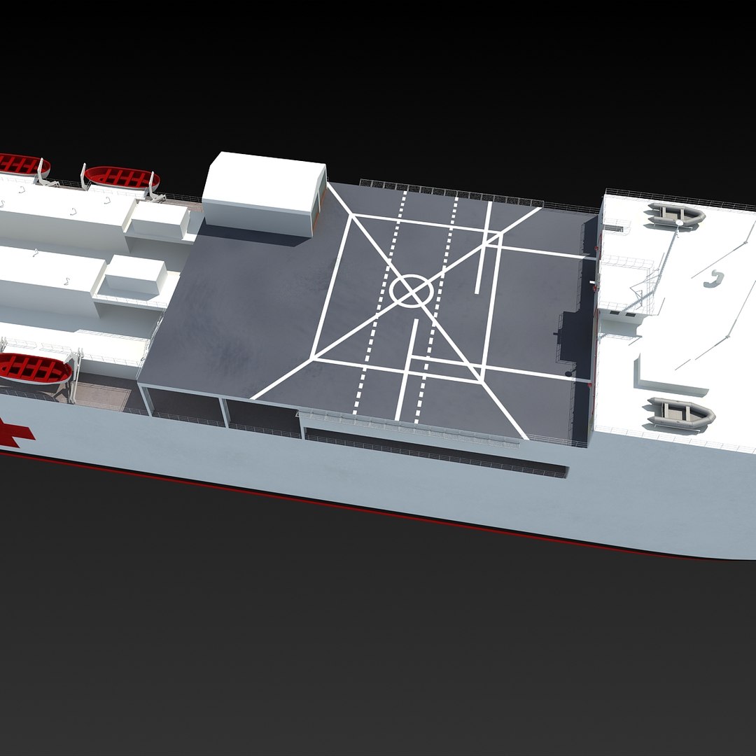 3d Model Usns Comfort T-ah-20 Hospital