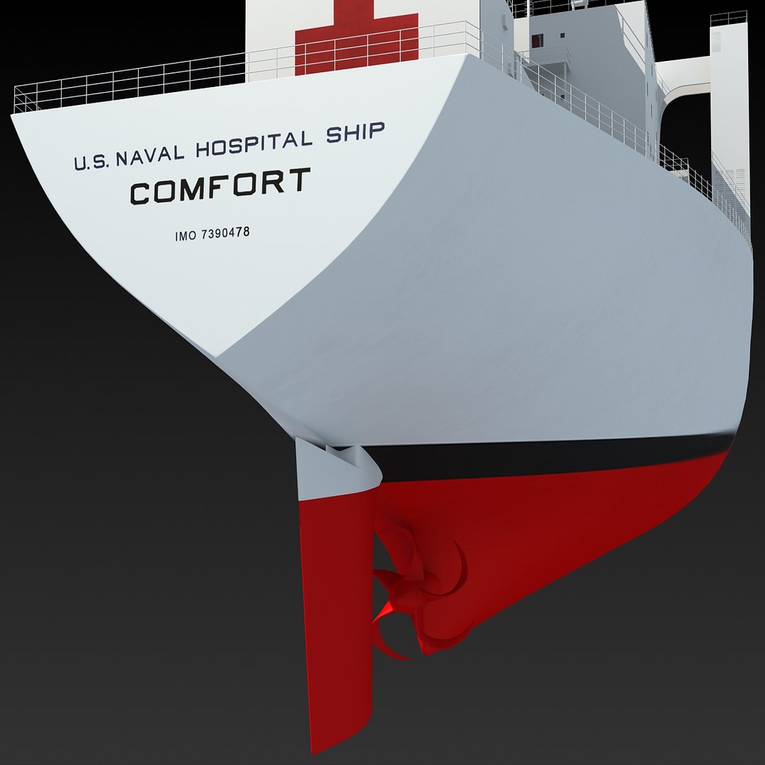 3d Model Usns Comfort T-ah-20 Hospital