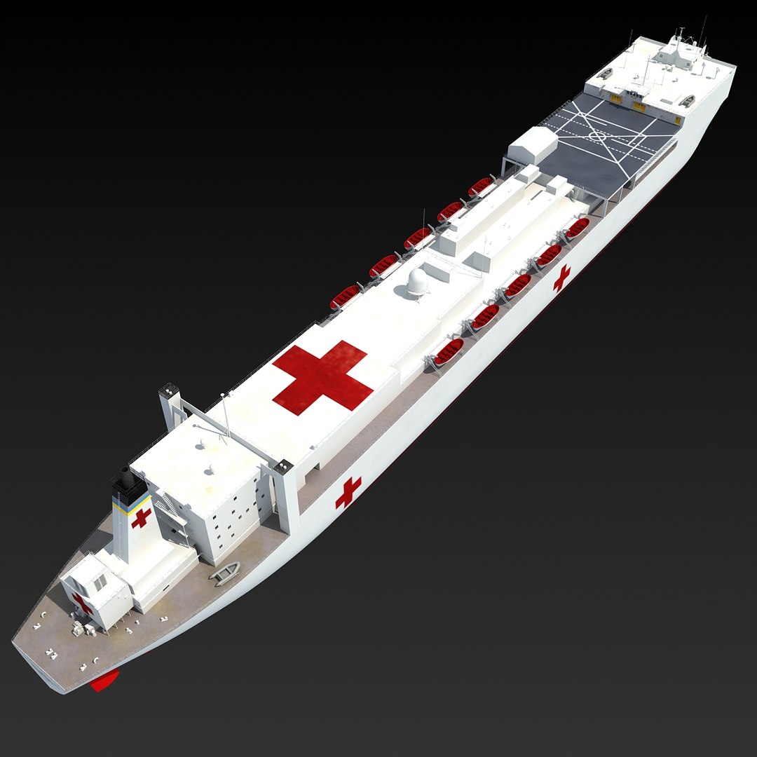 3d Model Usns Comfort T-ah-20 Hospital