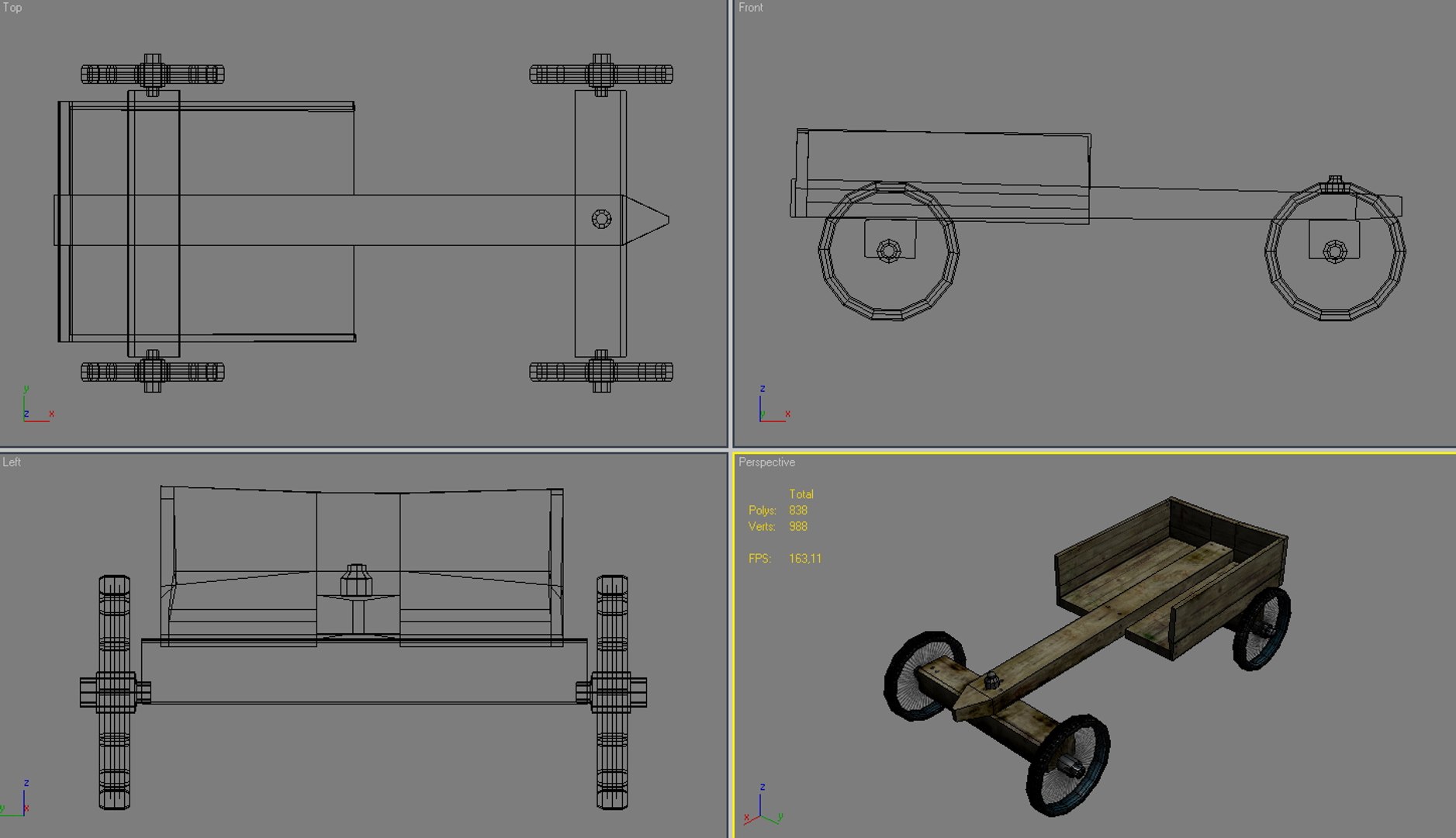 Car Cart 3d Model